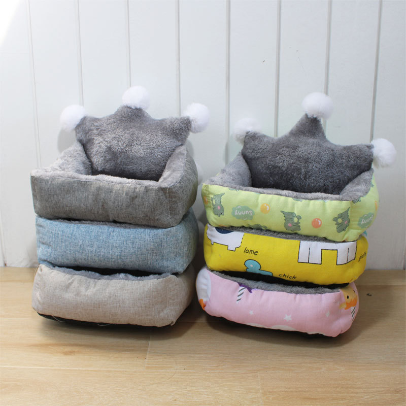 Wholesale Four Seasons Crown Teddy Bear Dog Bed House Cat Bed Small Dog ...