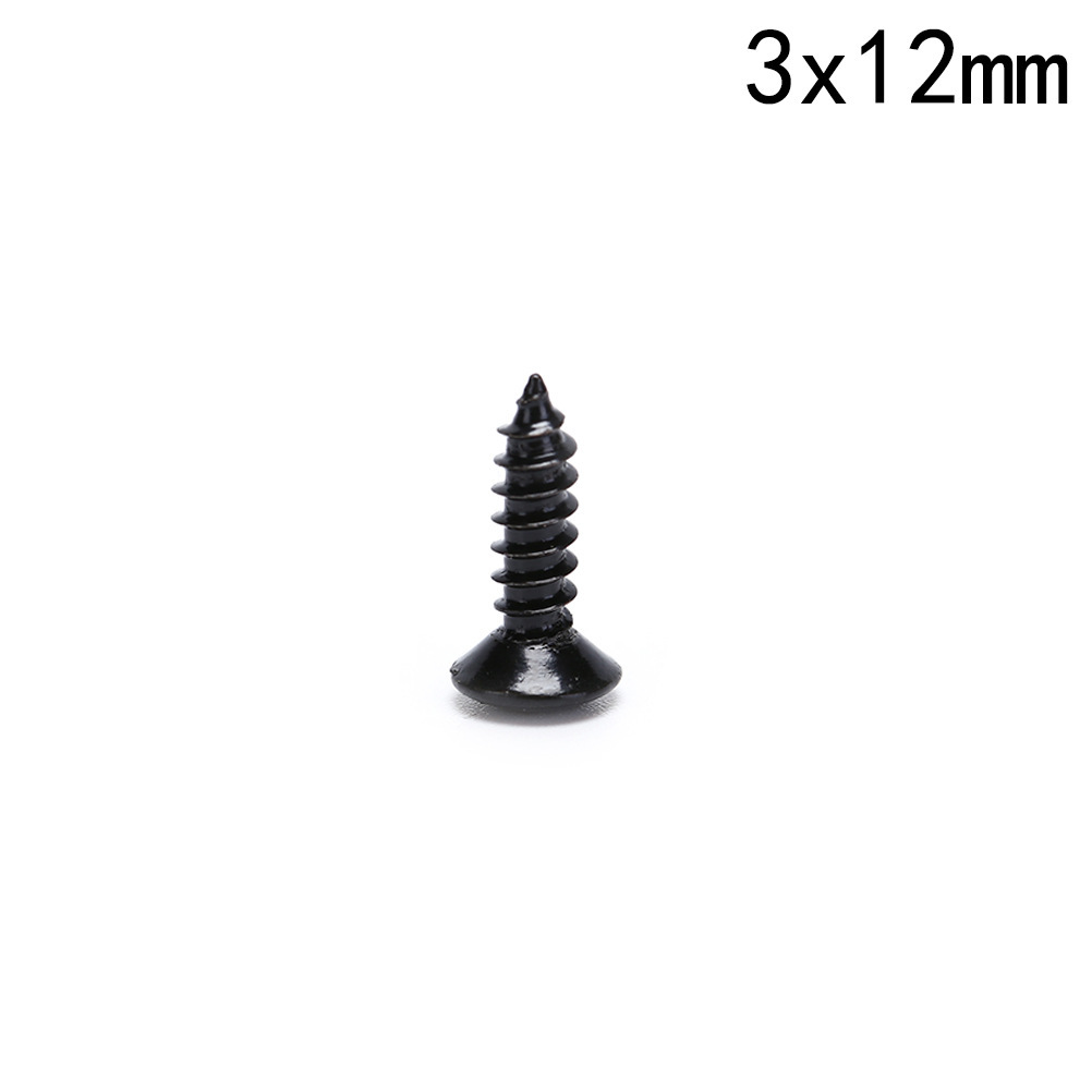50pcs 电吉他贝司护板螺丝 3*12mm护板后盖板插口螺丝钉 带盒包装-阿里巴巴