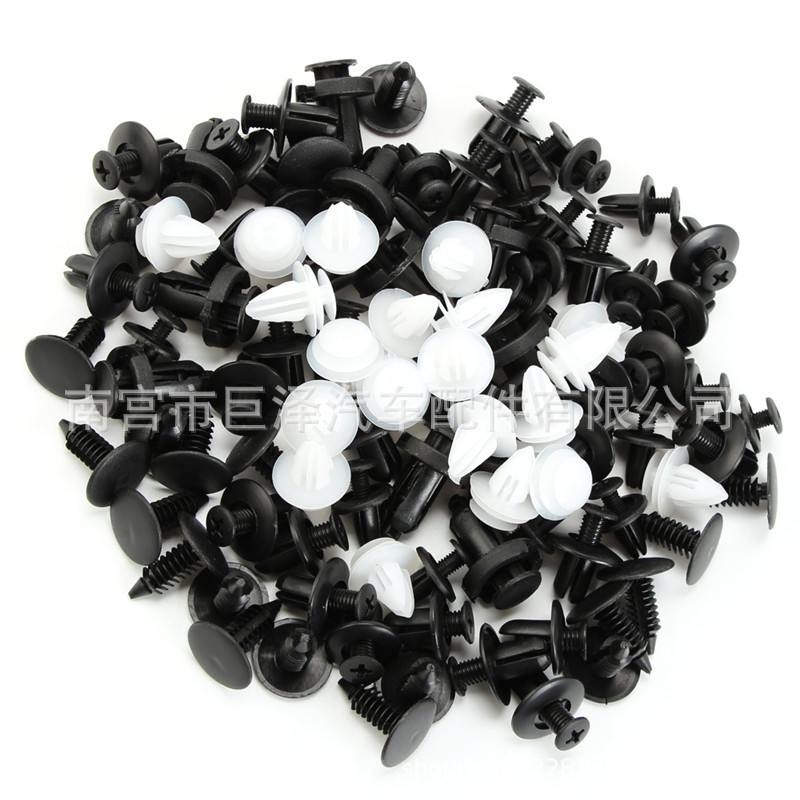 100PCs car universal box buckle hybrid fastener clip car bumper door ...