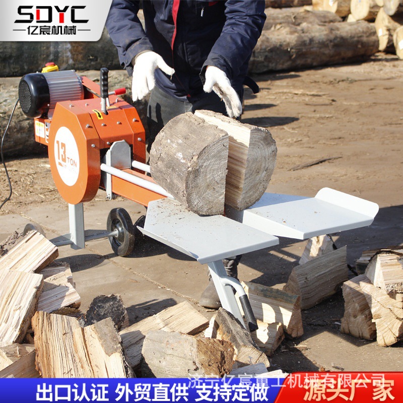 新款家用劈木机全自动大马力电动劈柴机加厚木材木头劈木器-阿里巴巴