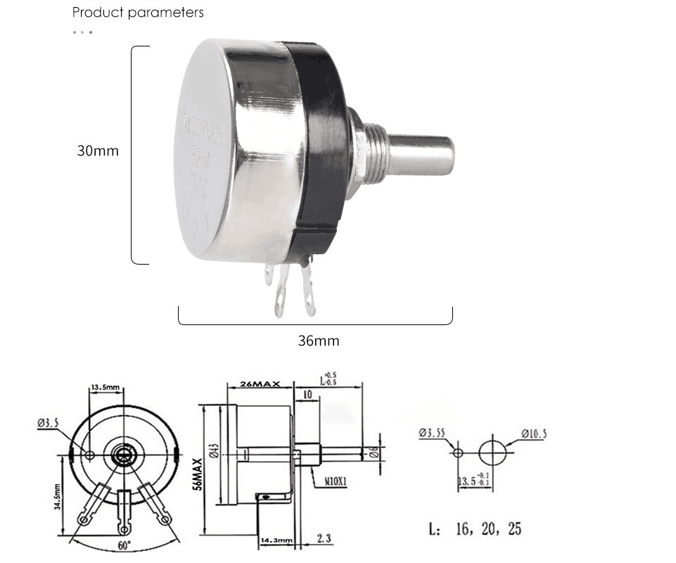 正品原装TOCOS单圈碳膜电位器RV30YN20S B103 B202 B502 B504B102-阿里巴巴