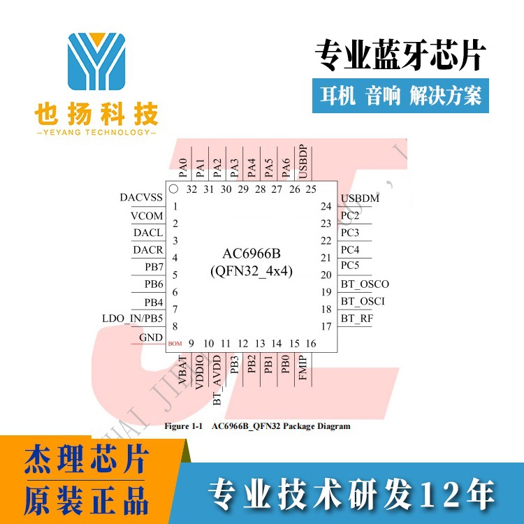 杰理芯片AC6966B蓝牙USB32灯声控音乐氛围灯项目开发方案现货芯片-阿里巴巴