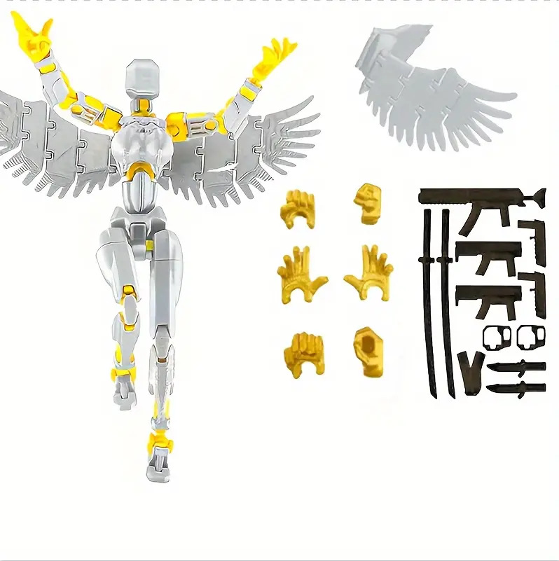 Cross-border explosion 3D printing joint man lucky figure multi-joint ...