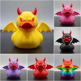 新品LIL' DEVIL DUCKY小恶魔鸭摆件装饰-阿里巴巴