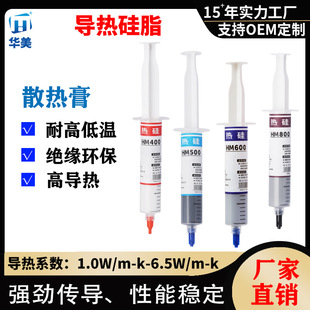 HM501针筒硅脂大支灰/白导热硅脂 cpu散热膏耐高温导热膏1.0-6.5W-阿里巴巴