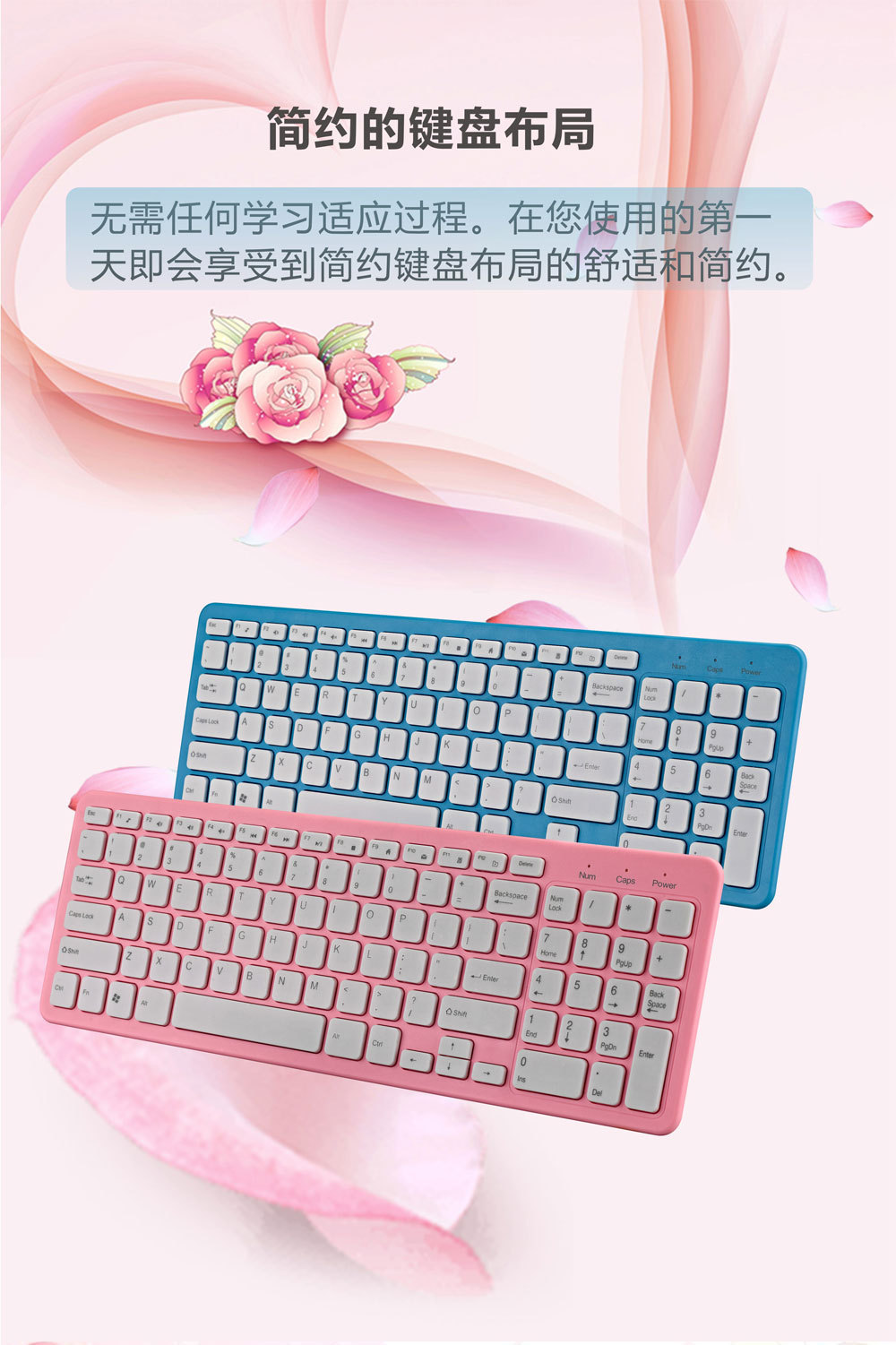 K520多媒体巧克力USB有线电脑笔记本通用办公商务游戏数字单键盘-阿里巴巴