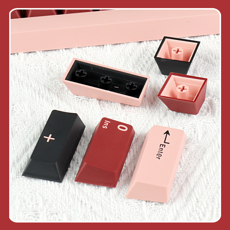 Cloud Lake spades Q Macaron three color key cap small full set of 125 ...