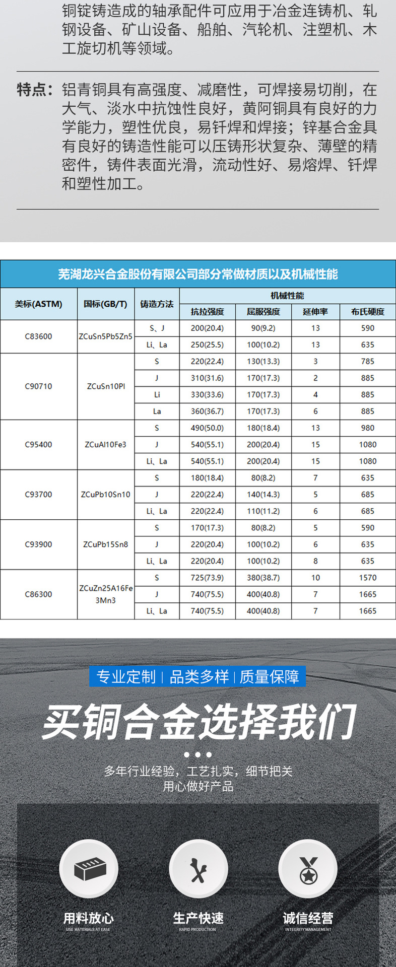 龙兴合金铜锭定制美标锡青铜C83600国标ZCuSn5Pb5Zn5日标CAC406-阿里巴巴