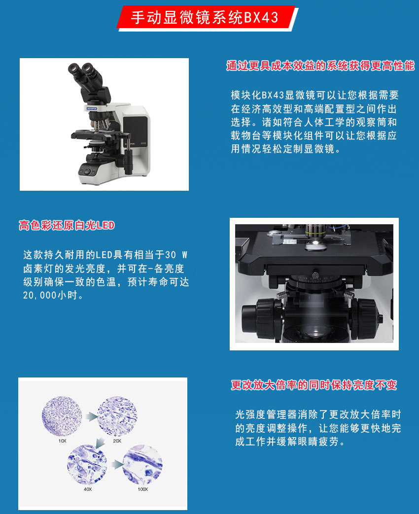 OLYMPUS日本奥林巴斯BX63/53(LED)/CX43/33正置显微镜生物显微镜-阿里巴巴