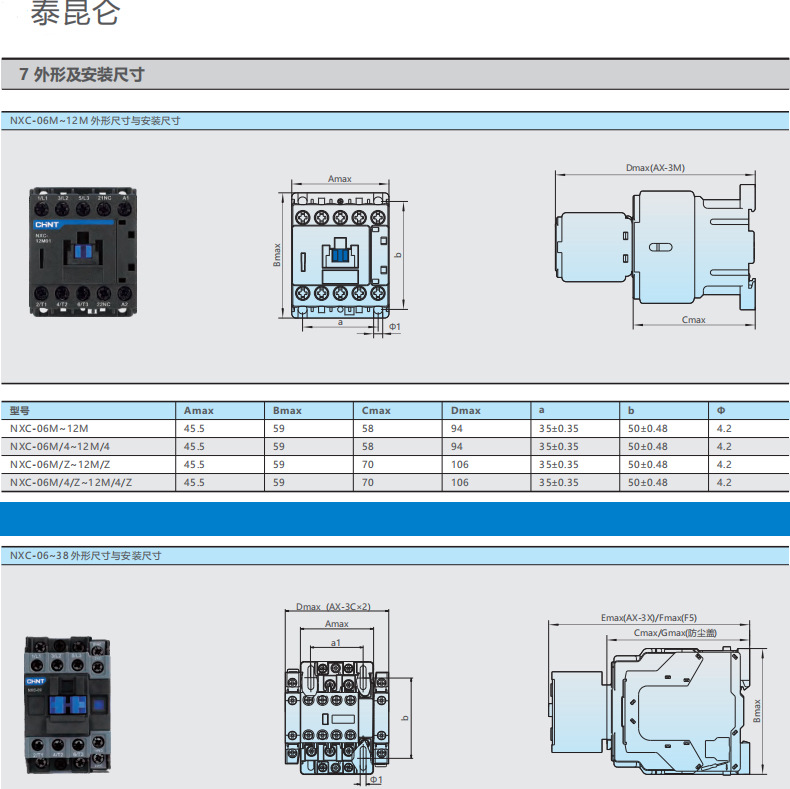 正泰交流接触器NXC-09 12 16 NXC-18 22 25 32 40 50 AC220V 380V-阿里巴巴