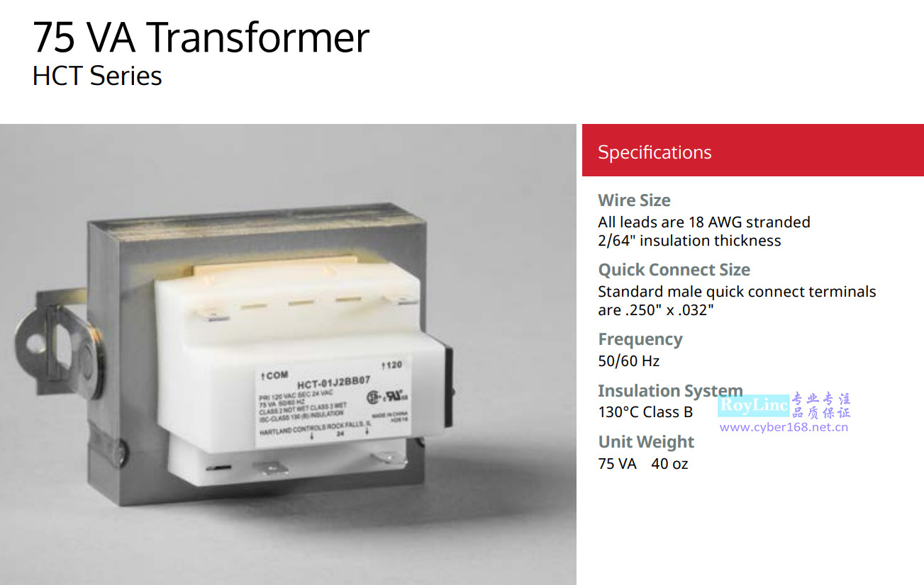 75VA 277V 415V 460V 575V转24V UL CSA带断路开关美式隔离变压器-阿里巴巴