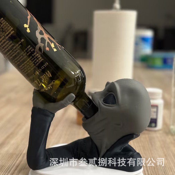 跨境热销 Alien Wine Bottle Holder 外星人葡萄酒瓶架 酒柜摆件-阿里巴巴