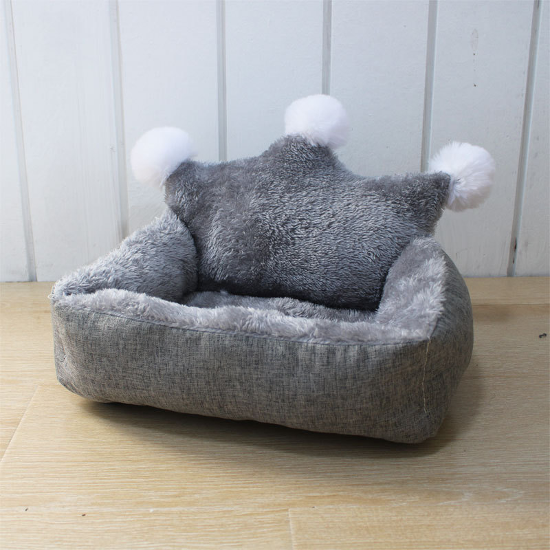 Wholesale Four Seasons Crown Teddy Bear Dog Bed House Cat Bed Small Dog ...