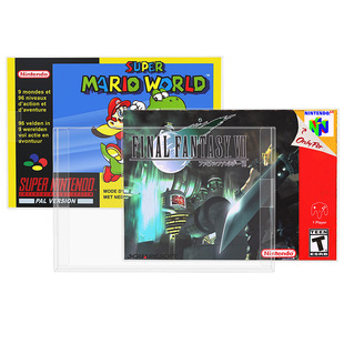 SNES/N64 游戏卡保护盒 收纳盒 Cartridge Box Protector 展示盒-阿里巴巴