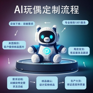 AI玩偶定制 儿童陪伴早教对话AI毛绒玩具定制 企业吉祥物定制-阿里巴巴