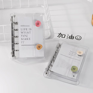 包邮韩版PVC手账本A8活页本可爱少女心INS风网红记事本笔记本外壳-阿里巴巴