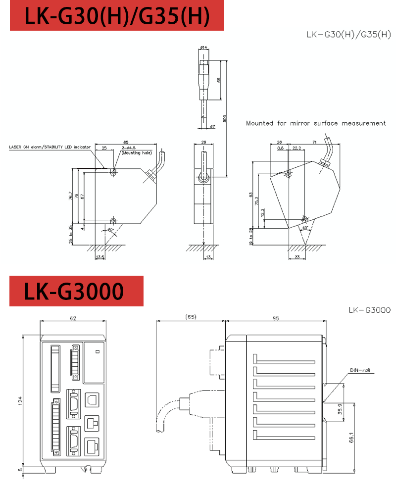 二次元配件基恩士测量仪传感器LK-G30激光位移传感器系列LK-G3001-阿里巴巴
