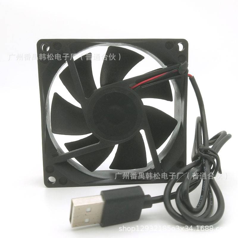 静音 12025 5V 12CM USB风扇机箱路由器散热风扇三档调速器-阿里巴巴