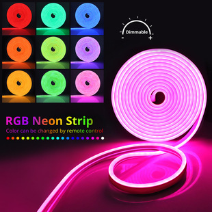 LED柔性霓虹灯带rgb6*12硅胶七彩软灯条24V广告室内户外防水灯带-阿里巴巴