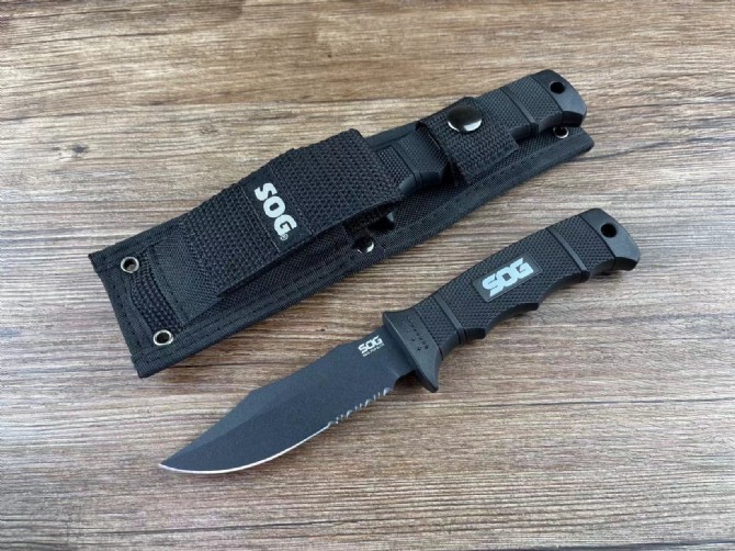 SOG索格MINI海豹直刀E37M M390版本高硬度多功能户外刀便携-阿里巴巴