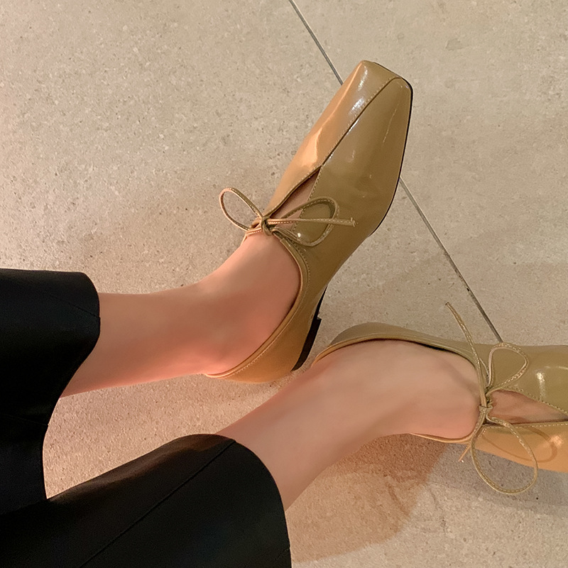 CHIKO Ariel Square Toe Block Heels Pumps Shoes