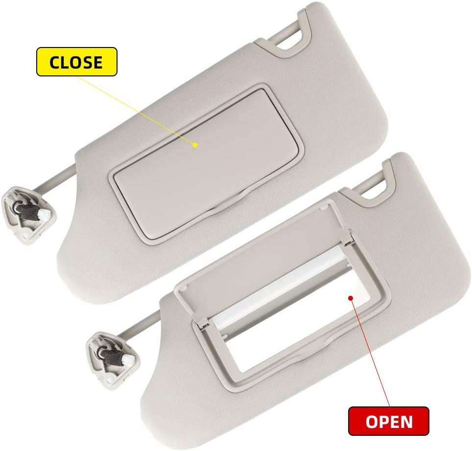 适用日产天籁 96401-3TA2A左边 96400-3TA2A右边 灰色带灯 遮阳板-阿里巴巴