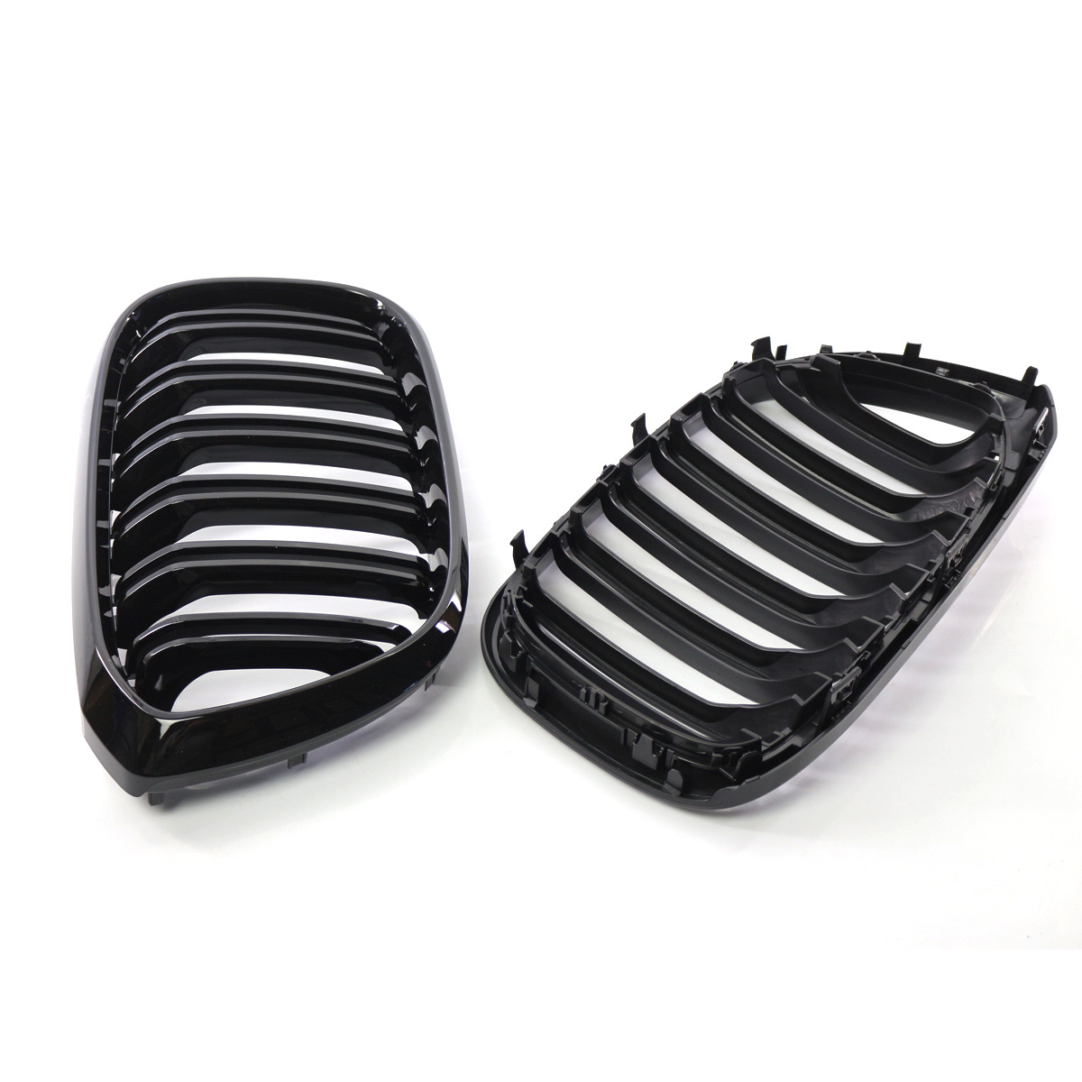 批发适用于宝马新X3X4 G01G02G08改装双线亮黑进气格删猪鼻子中网-阿里巴巴