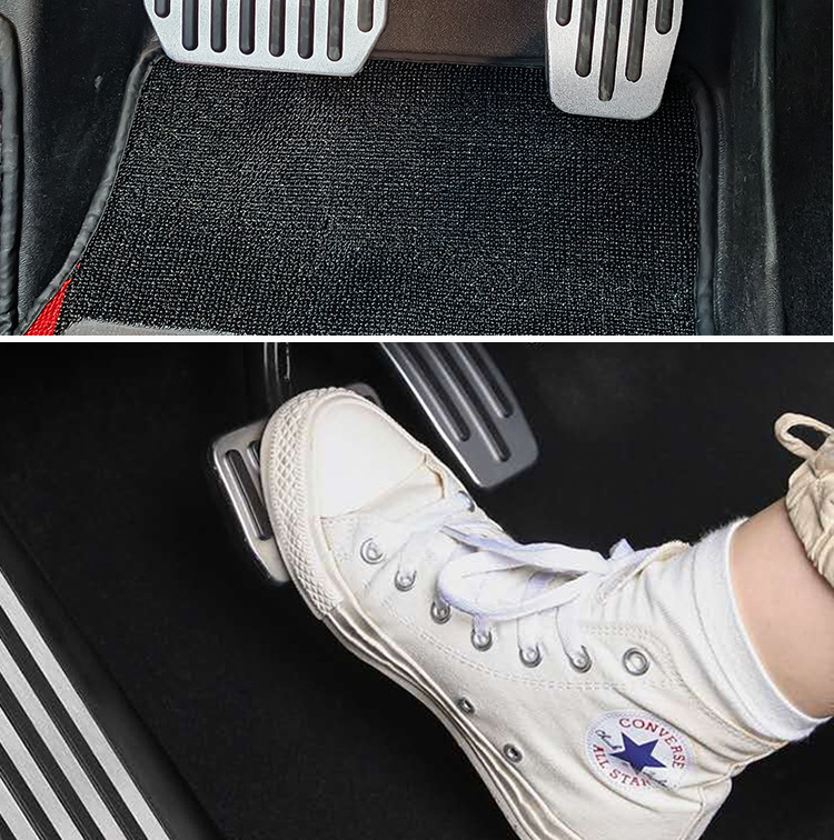 适用焕新版特斯拉mode 3 y刹车油门踏板铝合金脚踏不锈钢休息改装-阿里巴巴