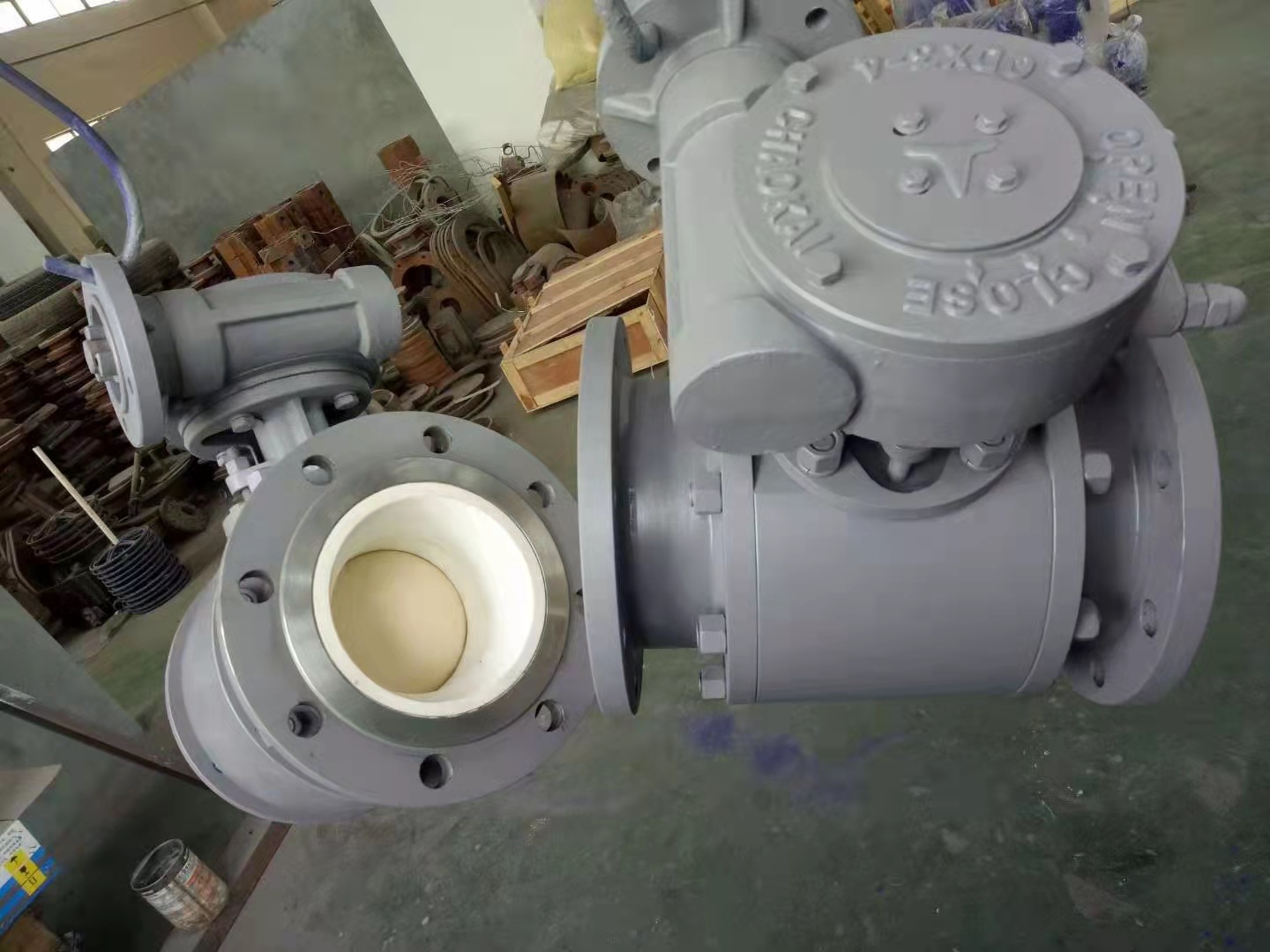 Q41TC气动陶瓷球阀耐磨冲刷石灰浆液排渣脱硫防腐蚀切断调节球阀-阿里巴巴