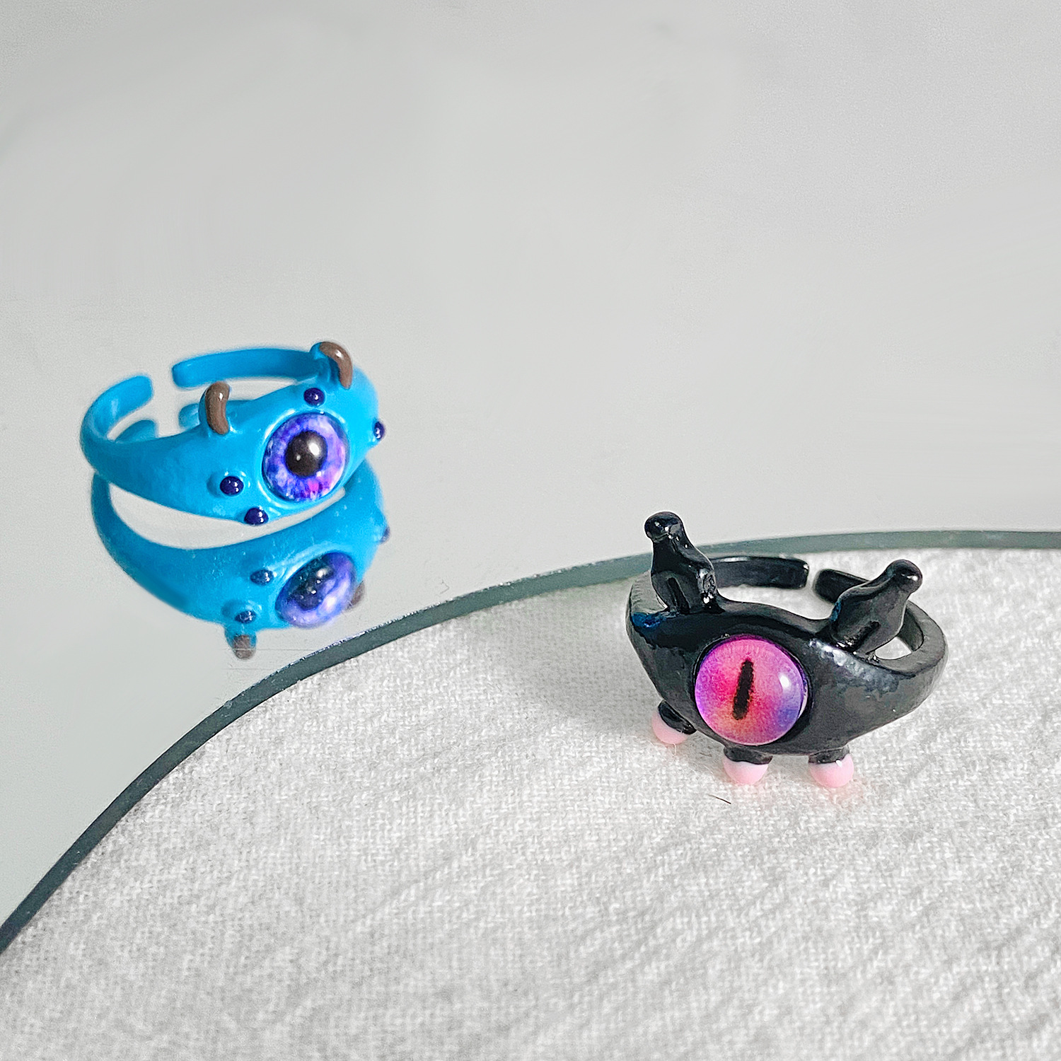 Wholesale Cute Cartoon Monster Finger Ring for Women with Cardio People ...