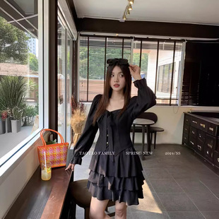 【清仓不退】十三行新韩国醋酸料初恋风女生气质优雅连衣裙A9281-阿里巴巴