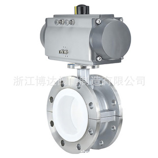 气动不锈钢蝶阀D641F46-16P DN200气动衬氟不锈钢蝶阀 衬氟不锈钢-阿里巴巴