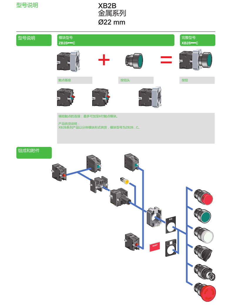 现货供应 红色带灯按钮 XB2BW34B1C 电压 AC/DC 24V-阿里巴巴