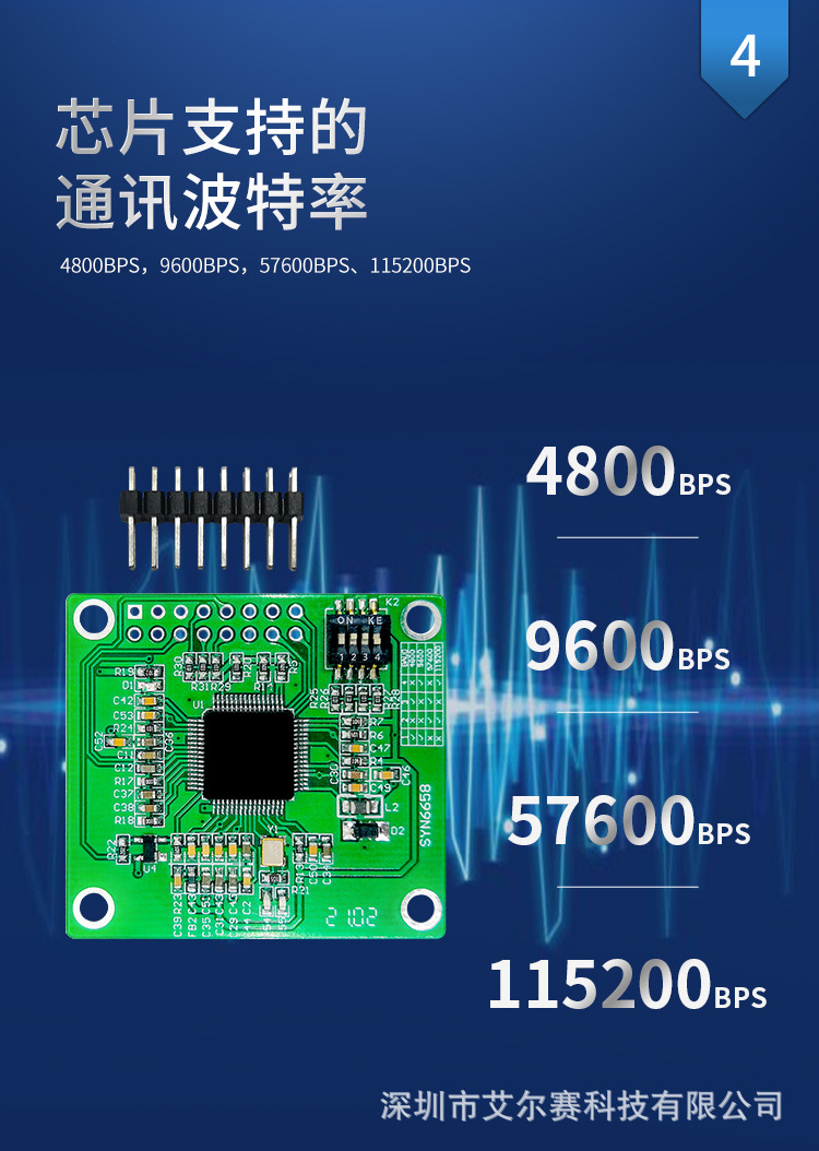 SYN6658中文语音合成模块 文本转语音TTS 语音播报 真人发音-阿里巴巴