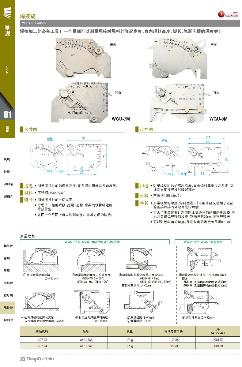 议价全新日本原装进口SK新泻精机焊接规WGU-9M/7M/8M/2S-阿里巴巴