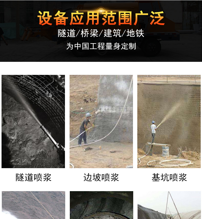 车载式喷射混泥土湿喷机边坡支护混凝土湿喷车湿式自动喷浆机配件 阿里巴巴