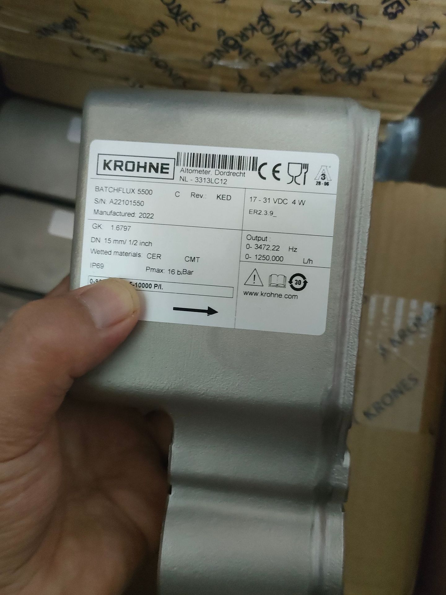 克朗斯灌装机krohne科隆流量计batchflux 5500，口径15mm， -阿里巴巴