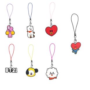 亚马逊BT21 17短款手提挂绳temu男女同款通用PVC配件饰品diy创意-阿里巴巴