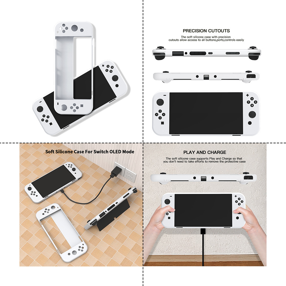 JYS Switch OLED10合1套装 NS OLED卡盒支架握把小手把收纳包套装-阿里巴巴