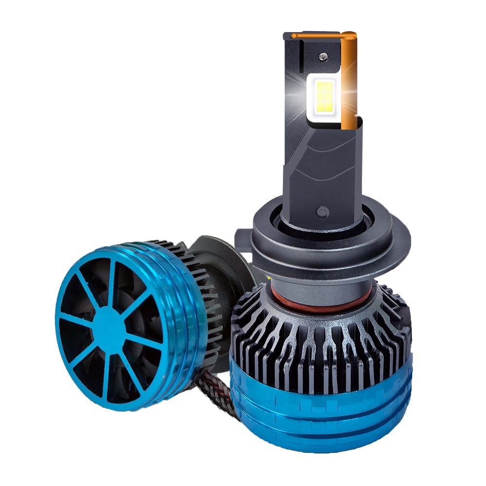 Three copper tube led car lights car bulbs h7h4led car lights far and ...