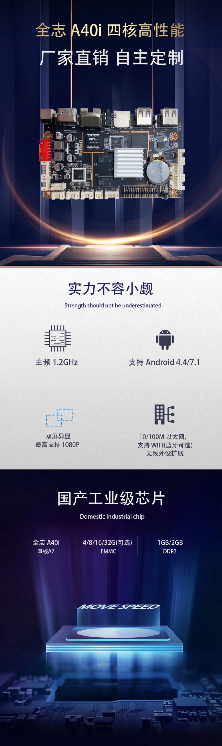 全志A40i商显物联网设备安卓PCBA 可定ARM工控主板linux系统-阿里巴巴