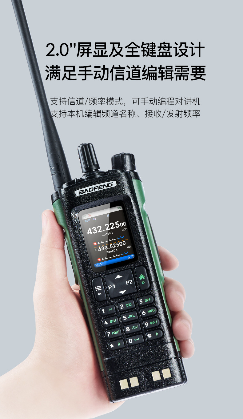 2025新品数字对讲机DM32模拟宝锋UV-32大功率GPS蓝牙写频一键对频-阿里巴巴