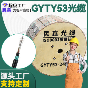 民鑫室外光缆GYTY53光缆4芯8芯12芯24芯光缆48芯层绞式户外光纤线-阿里巴巴