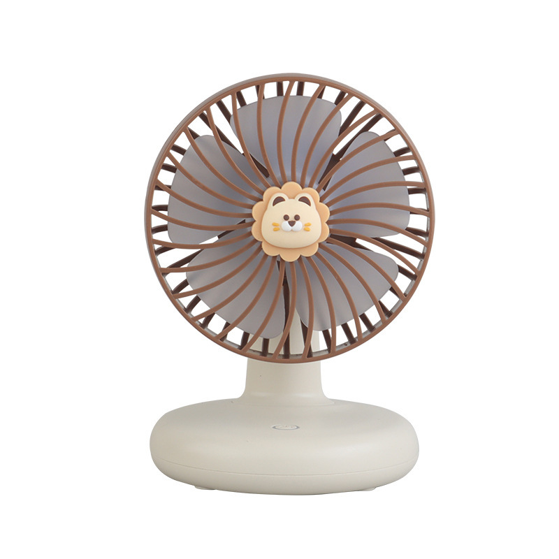 Drip fan candy color cartoon desktop Desktop USB charging fan large ...