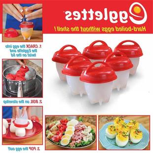 跨境新款Egglettes Egg Cooker硅胶蒸蛋器迷你蒸蛋器6只装鸡蛋杯-阿里巴巴