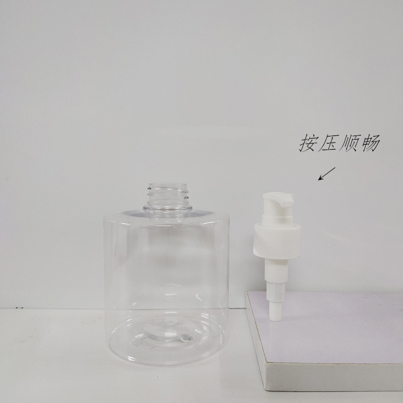 现货供应400ML圆柱按压乳液瓶 洗发水瓶 沐浴露瓶 鸭嘴瓶-阿里巴巴