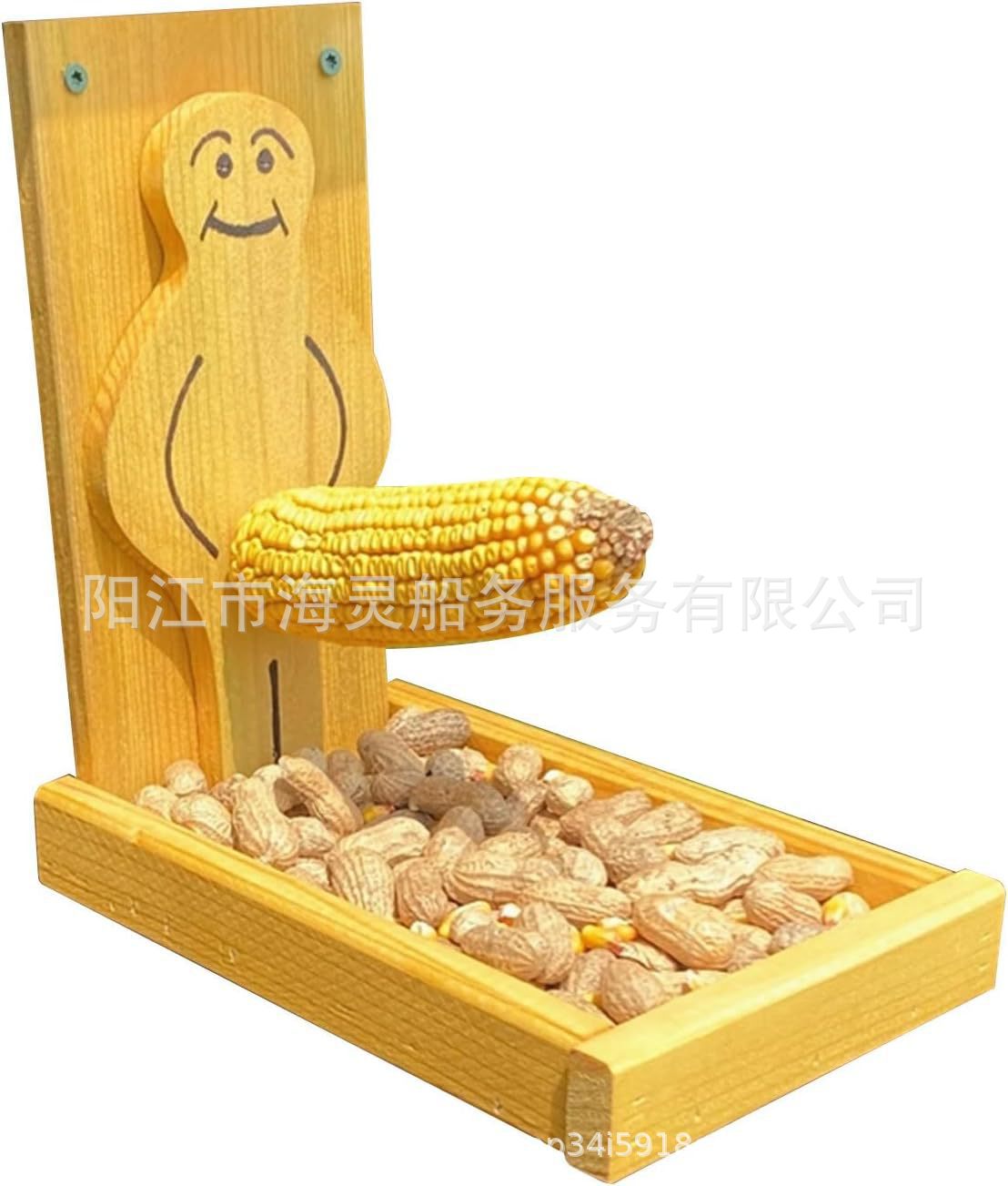 亚马逊爆款Proud Men Squirrel Feeder 木制小松鼠野生鸟类喂食器-阿里巴巴