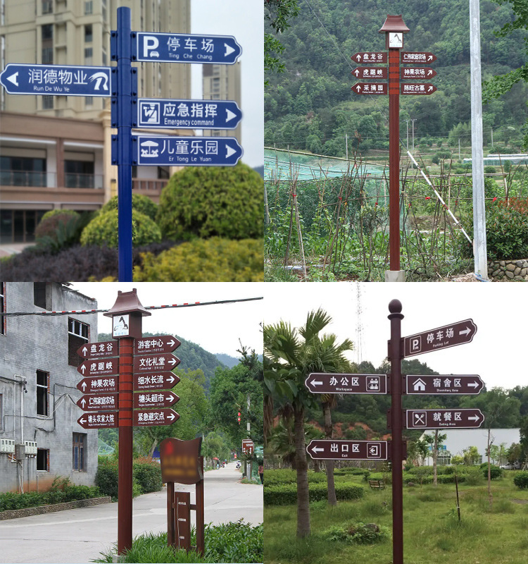 户外不锈钢镀锌板烤漆发光导视牌 指示牌 指引牌 方向牌 索引牌-阿里巴巴