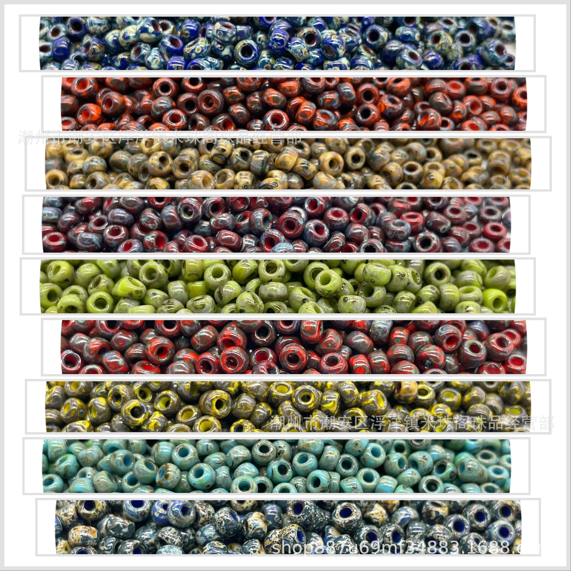 MIYUKI 3mm毕加索系列日本进口御幸8/0米珠散圆珠diy手工串珠18色-阿里巴巴