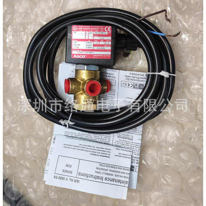 美国ASCO电磁阀正品原装代理X32051066186F3带线电子-阿里巴巴